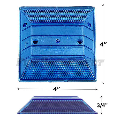 Blue Reflective Road Marker For Fire Hydrants