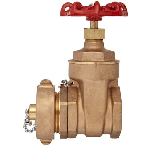 Dixon HGVW250F Brass Single Hydrant Gate Valve 2-1/2 NST female x NST ...